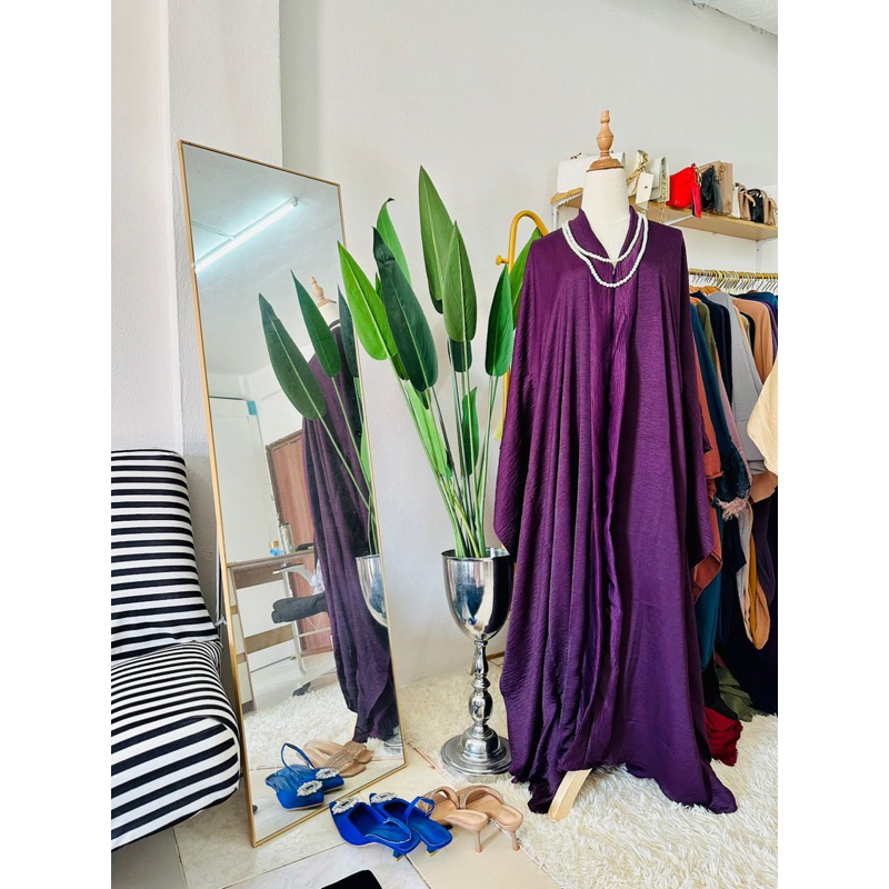 * READAY STOCK* Kaftan Kebaya exclusive ( satin cey crepe ) | Shopee ...