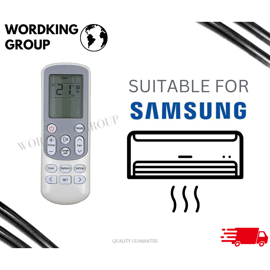SAMSUNG AIR-CONDITIONER AIRCOND REMOTE CONTROL [SSG115] | Shopee Malaysia