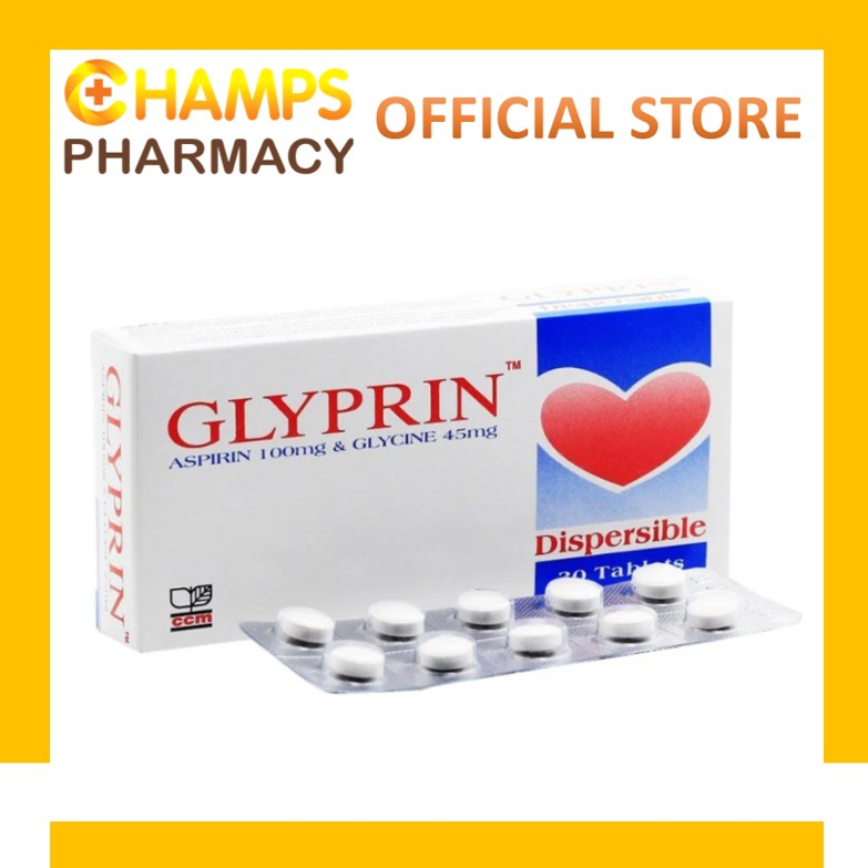 GLYPRIN ASPIRIN 100MG & GLYCINE 45MG 30'S | Shopee Malaysia