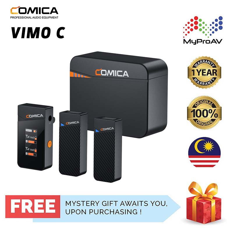 COMICA VIMO C 2.4G Dual Channel Mini Wireless Microphone | Shopee Malaysia