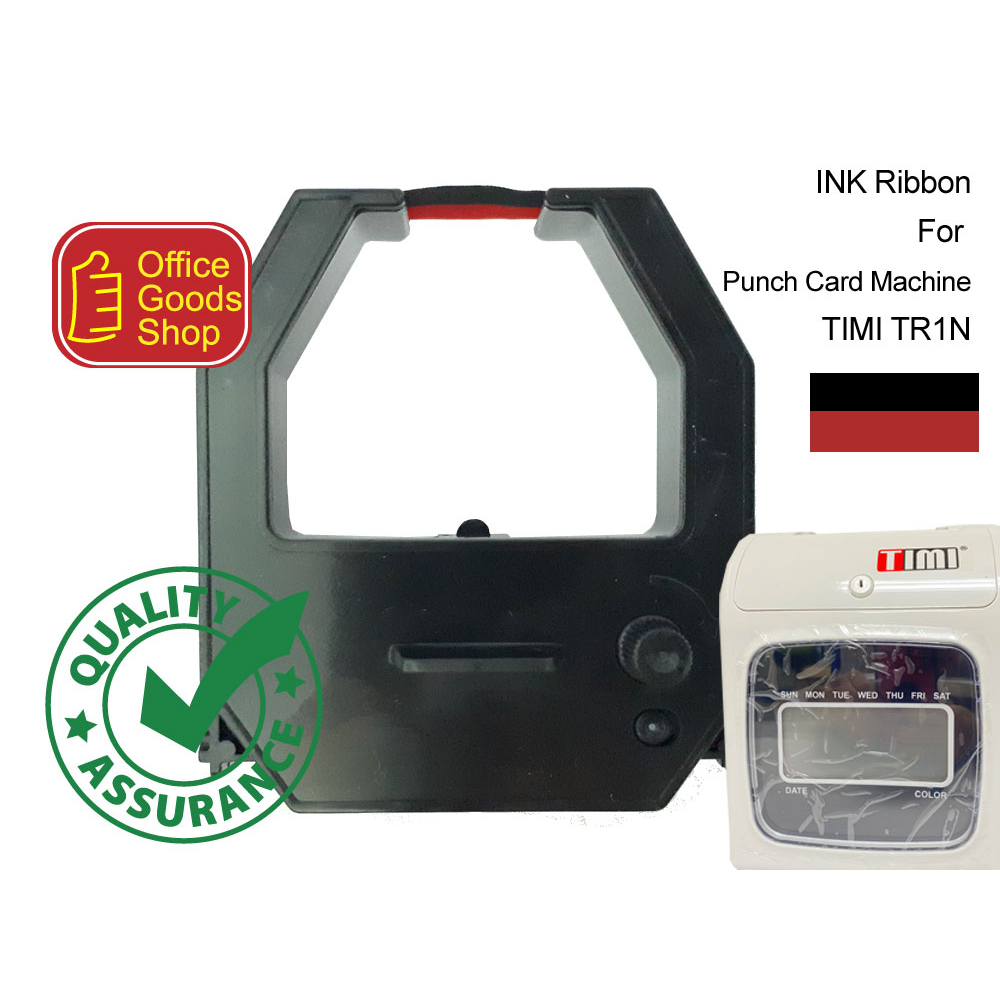 TIMI TR1N Punch Card Machine Ink Ribbon (Black & Red) Time Recorder ...