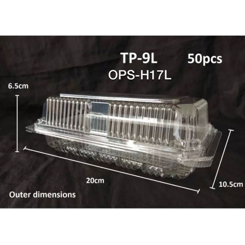 TP 9L / OPS-H17L Plastic Tray with Lock [ 50pcs± ] Bakery Disposable ...