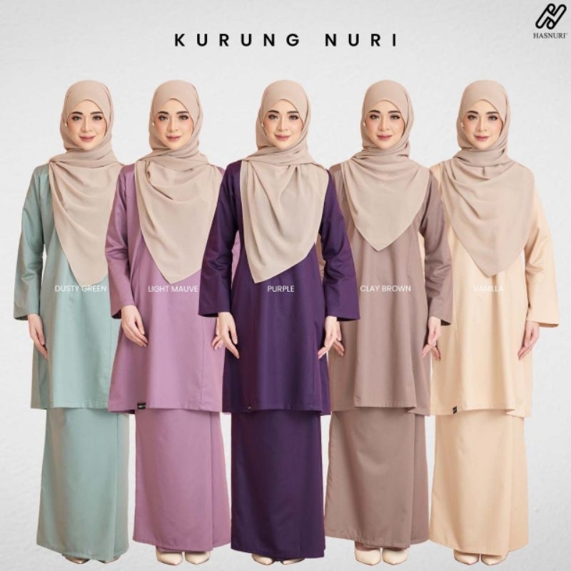 Kurung Nuri Hasnuri Readystock kurung moden kain lipat batik premium ...