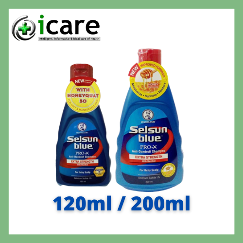 Selsun Blue Pro Extra Strength Anti-Dandruff Shampoo Soothe Itchy Scalp ...