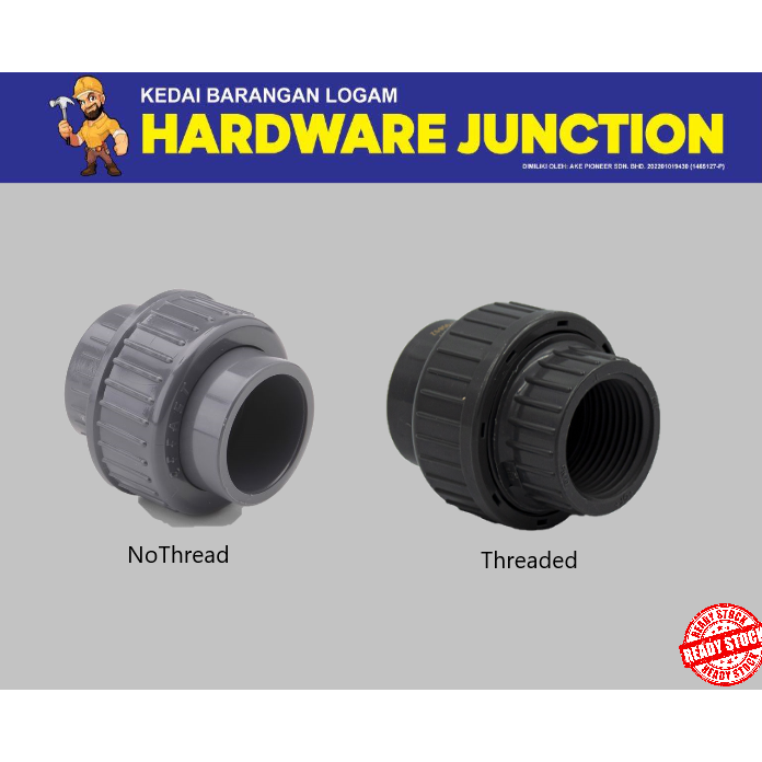 PVC UNION COUPLING [SOCKET END / THREADED] | Shopee Malaysia