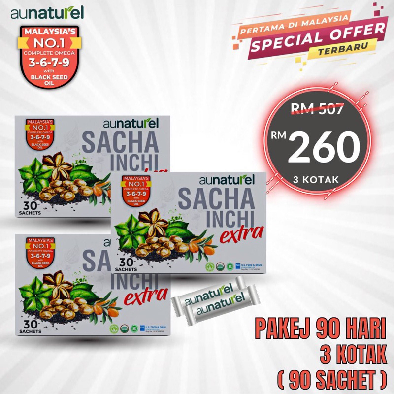 [READYSTOCK] AU NATUREL SACHA INCHI CAPSULES SACHA INCHI EXTRA ORIGINAL ...