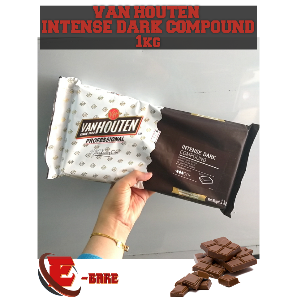 1KG VAN HOUTEN INTENSE DARK COMPOUND BAR | COKLAT MASAKAN VAN HOUTEN ...