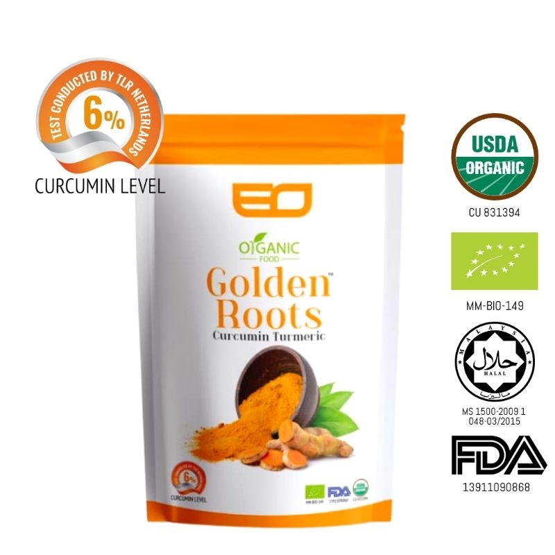 Golden Roots Curcumin Turmeric - 100 gram | Shopee Malaysia