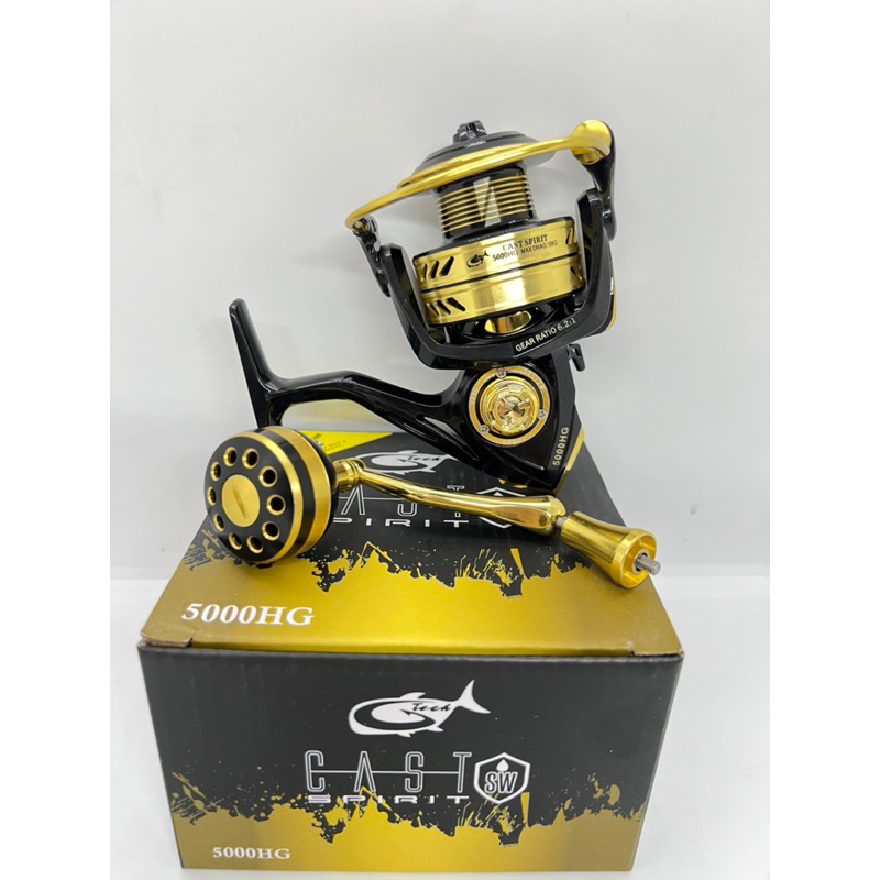 2023 New Gtech Cast Spirit Sw Spining reel | Shopee Malaysia