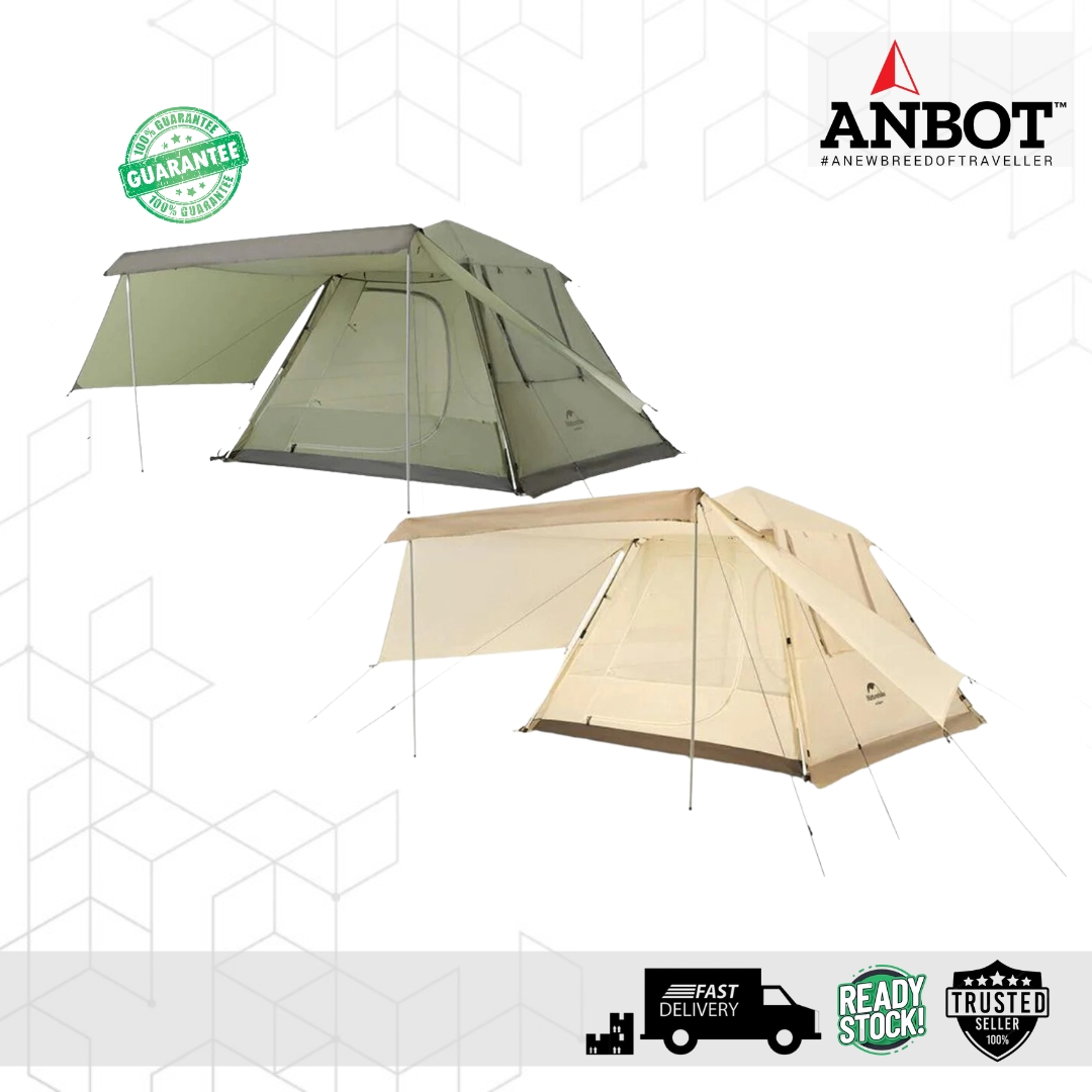Naturehike UPF50+ ANGO POP UP TENT FOR 4 MAN (WITH HALL POLE) | Shopee ...