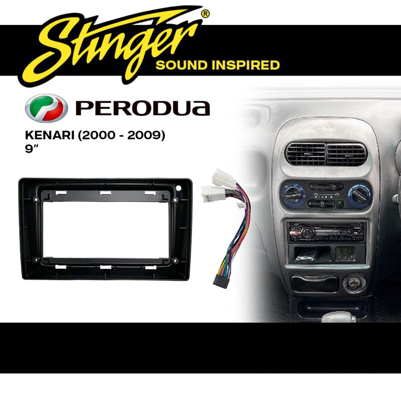 🇲🇾Android Player Casing 9" inch Perodua Kenari 2000-2009 with Socket ...