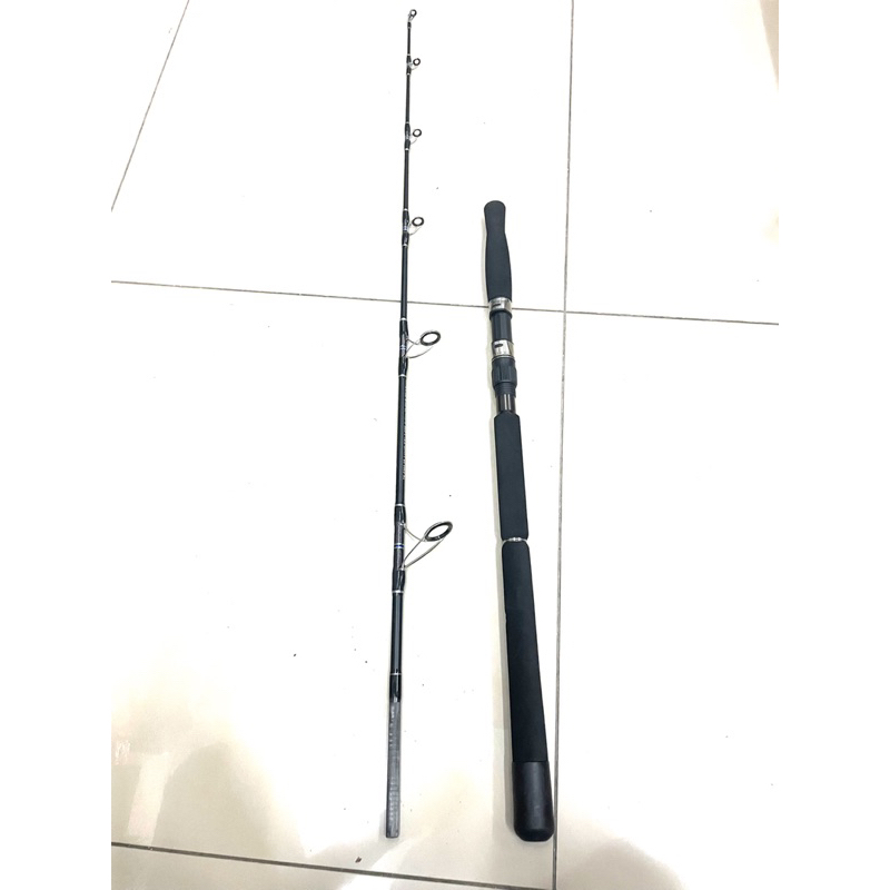 TORIKUMU FUNE 5‘6kaki pe3-5 solid rod bottom laut spinning rod | Shopee ...