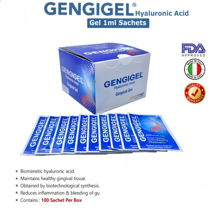 [READY STOCK] GENGIGEL SACHET GEL 1ML EXP10/25 [ubat ulcer/swollen gum ...