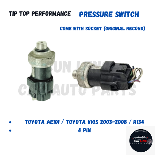 TOYOTA MULTI CAR TOYOTA AE101 / TOYOTA VIOS 2003-2008 / R134 4 PIN PRESSURE SWITCH | Shopee Malaysia
