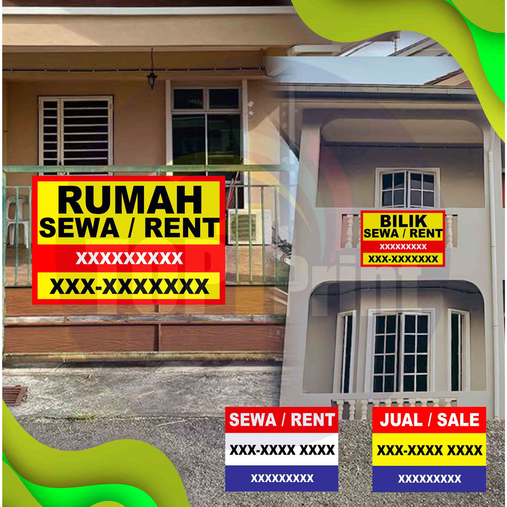 Property Banner, Banner Printing, House For Sale or Rent / Shop For ...