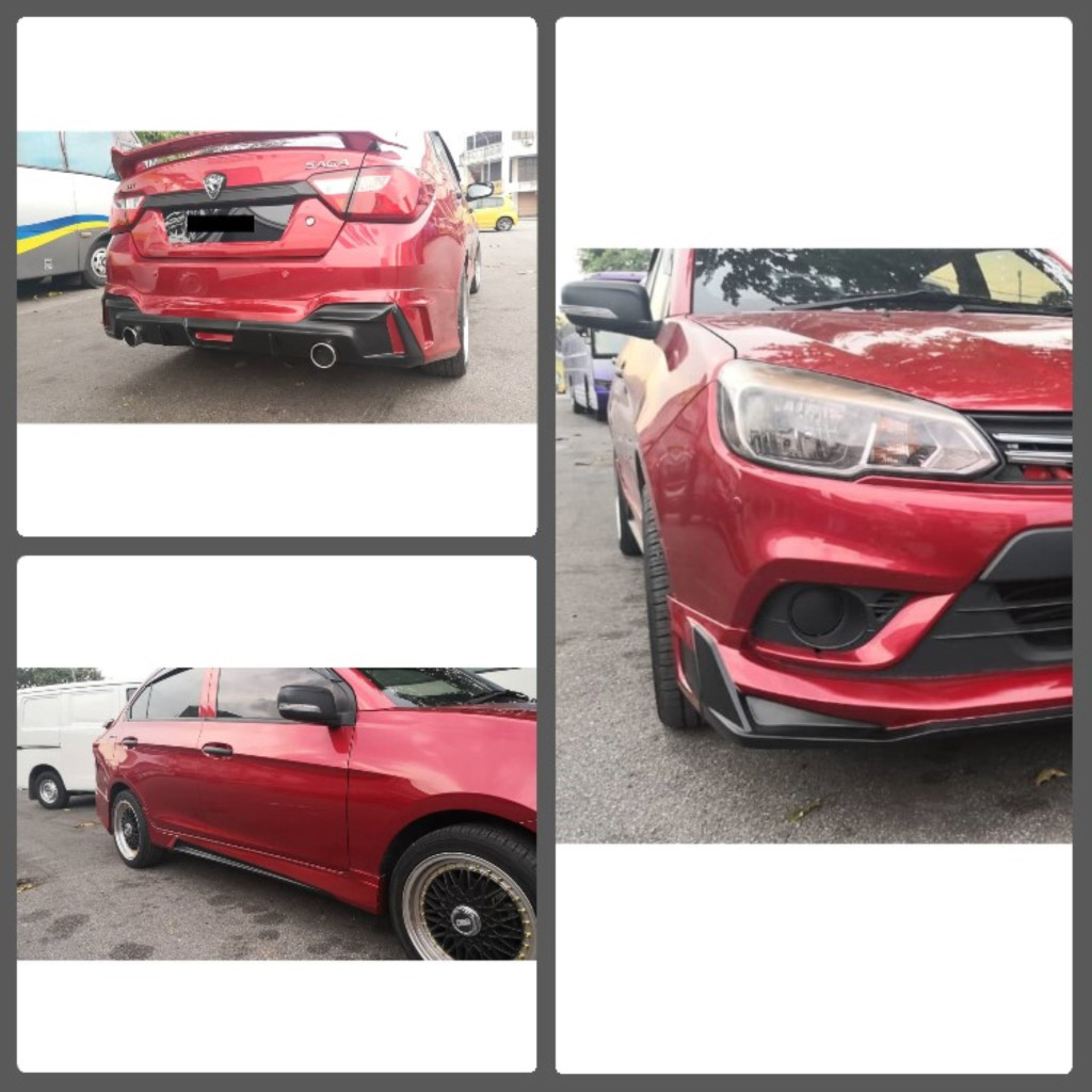 Proton Saga 3rd Generation 2016 VVT Drive 68 Skirting Body Kit ABS ...