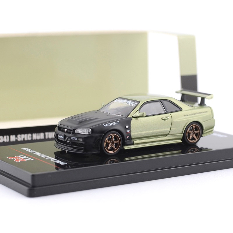 (NOT SEALED FOC PROTECTOR) INNO MODELS INNO64 1/64 NISSAN SKYLINE GT-R R34 M SPEC NUR TUNED BY ...