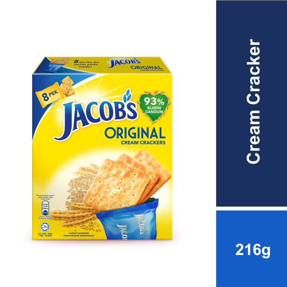 Jacob's Multipack Cream Cracker 216g | Shopee Malaysia