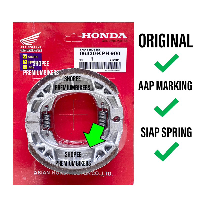 BRAKE SHOE BRAKE LINING WAVE 125 EX5 DREAM C70 KRISS | Shopee Malaysia