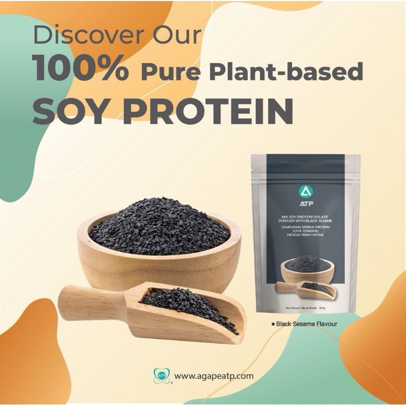 Mix Soy Protein Isolate Powder With Black Sesame 500g | Shopee Malaysia