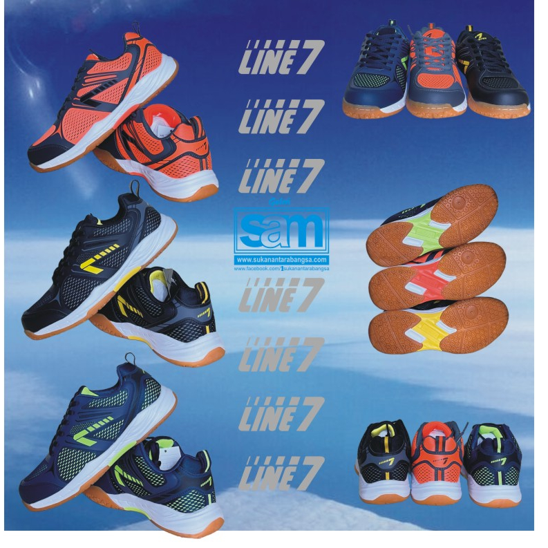Line 7 CS2160 Badminton Shoes Sports Shoes Ready Stock Kasut Badminton ...