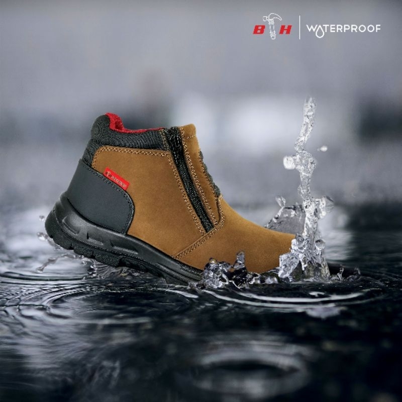 BHS 201616 Black Hammer Men's Safety Series ( WATERPROOF ) Mid Cut ...