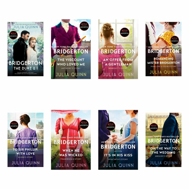 Bridgertons (8 book series) The Duke and I,The Viscount Who Loved Me, An Offer From a Gentleman ...