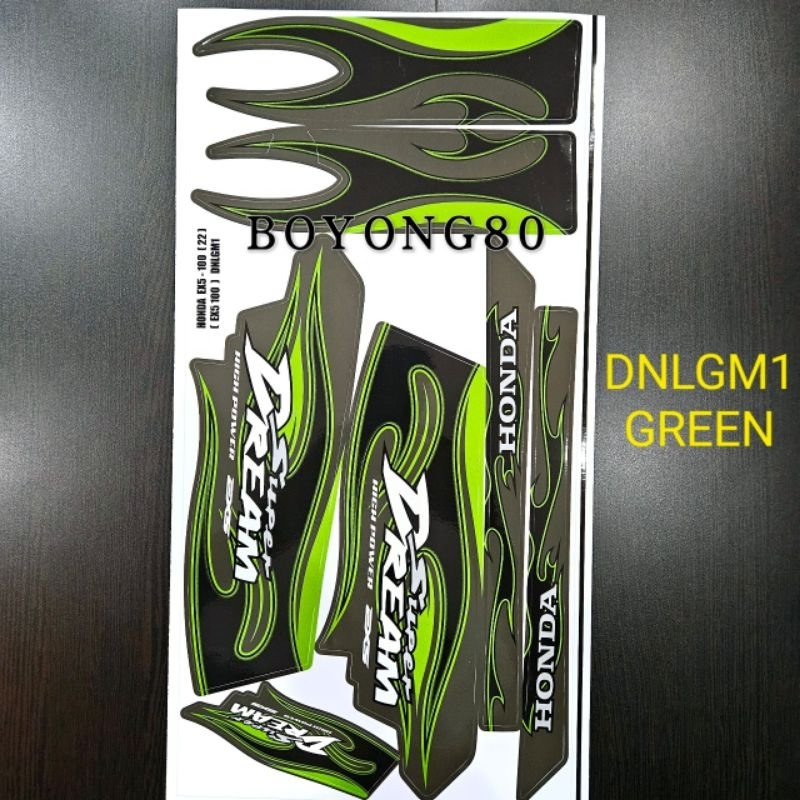 HONDA EX5 / EX5 DREAM CUSTOM DESIGN API SPECIAL EDITION BODY STICKER ...