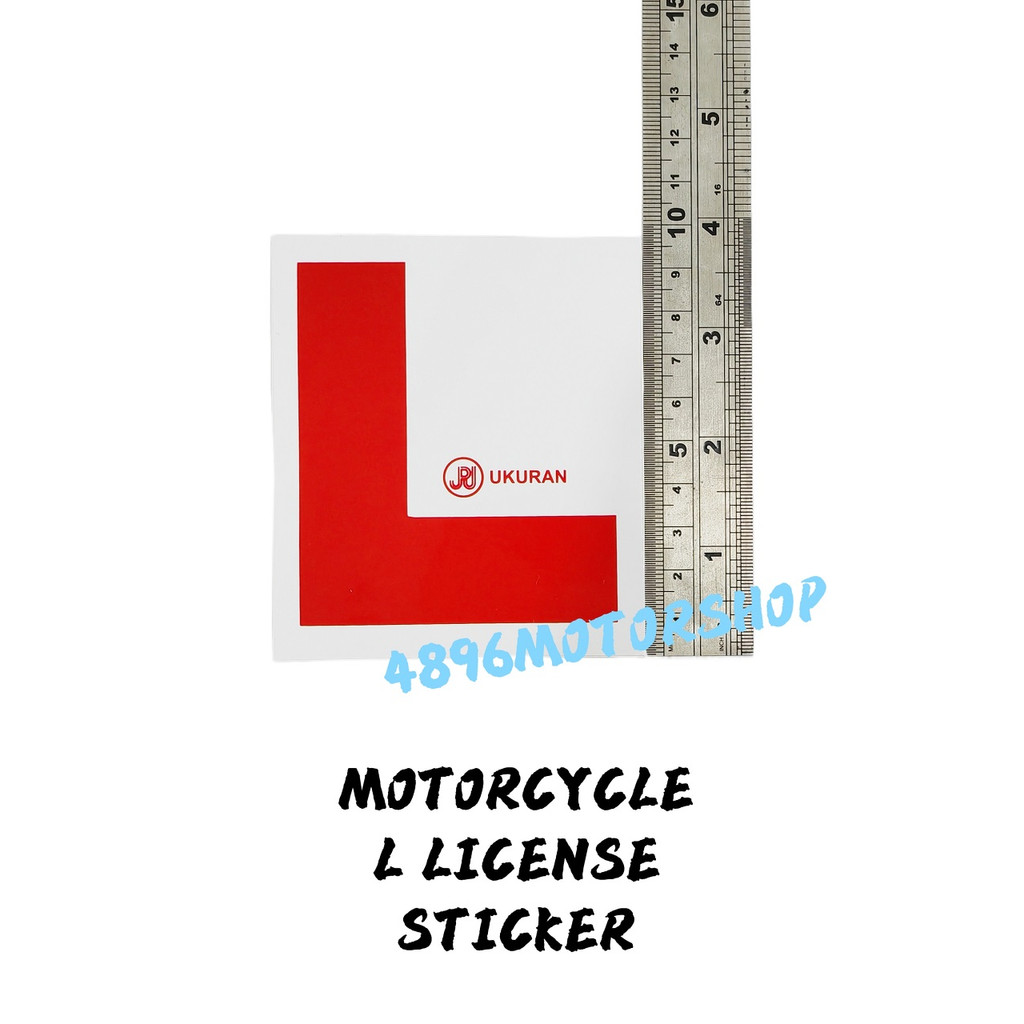 LESEN P License Sticker for Cars & Motor, Pelekat P L license Kereta ...