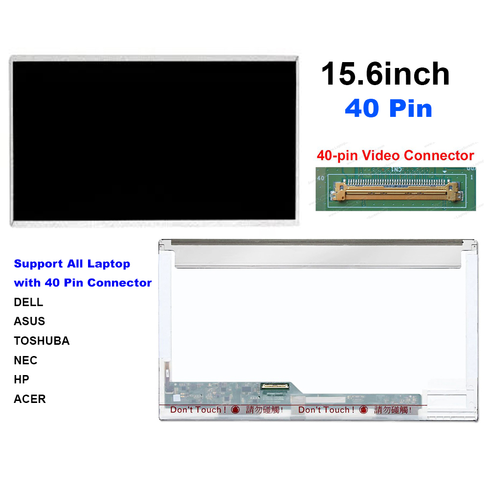 USED LP156WH4 15.6'' 40pin LCD LED Screen HD LENOVO HP ASUS TOSHIBA NEC ...