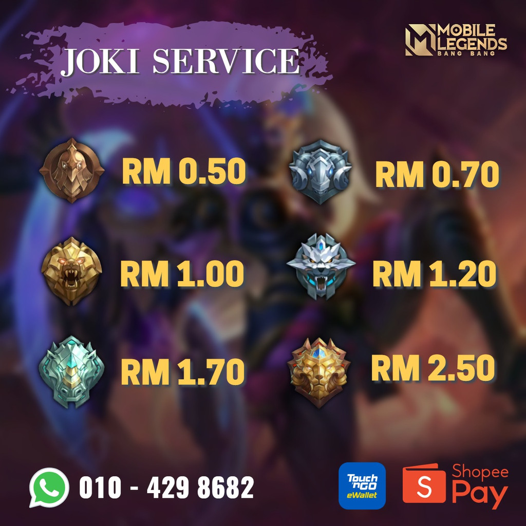 JOKI MLBB | MLBB BOOSTING SERVICE | PUSH RANK| CAPAT & MURAH | MOBILE ...