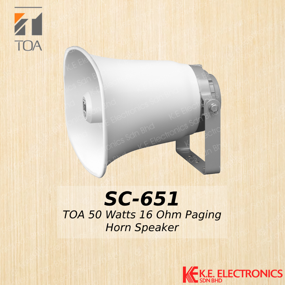 TOA SC-651 50 Watts 16 Ohms Paging Horn Speaker | Shopee Malaysia