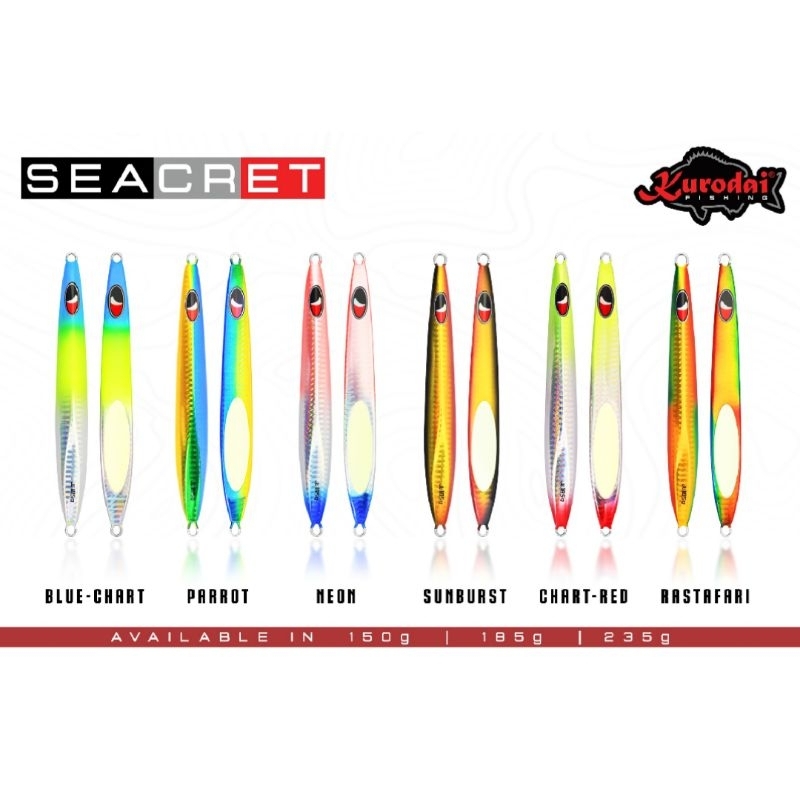 150g / 185g / 235g - Handmade Jigging Lure Kurodai Seacret (Slow Pitch Jig) | Shopee Malaysia