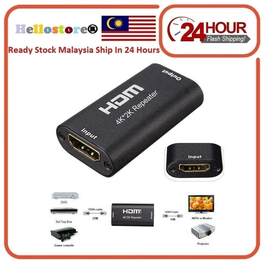 HDM1 Repeater 4K UHD 1080 Extender Joint Connector Female to Fermale ...