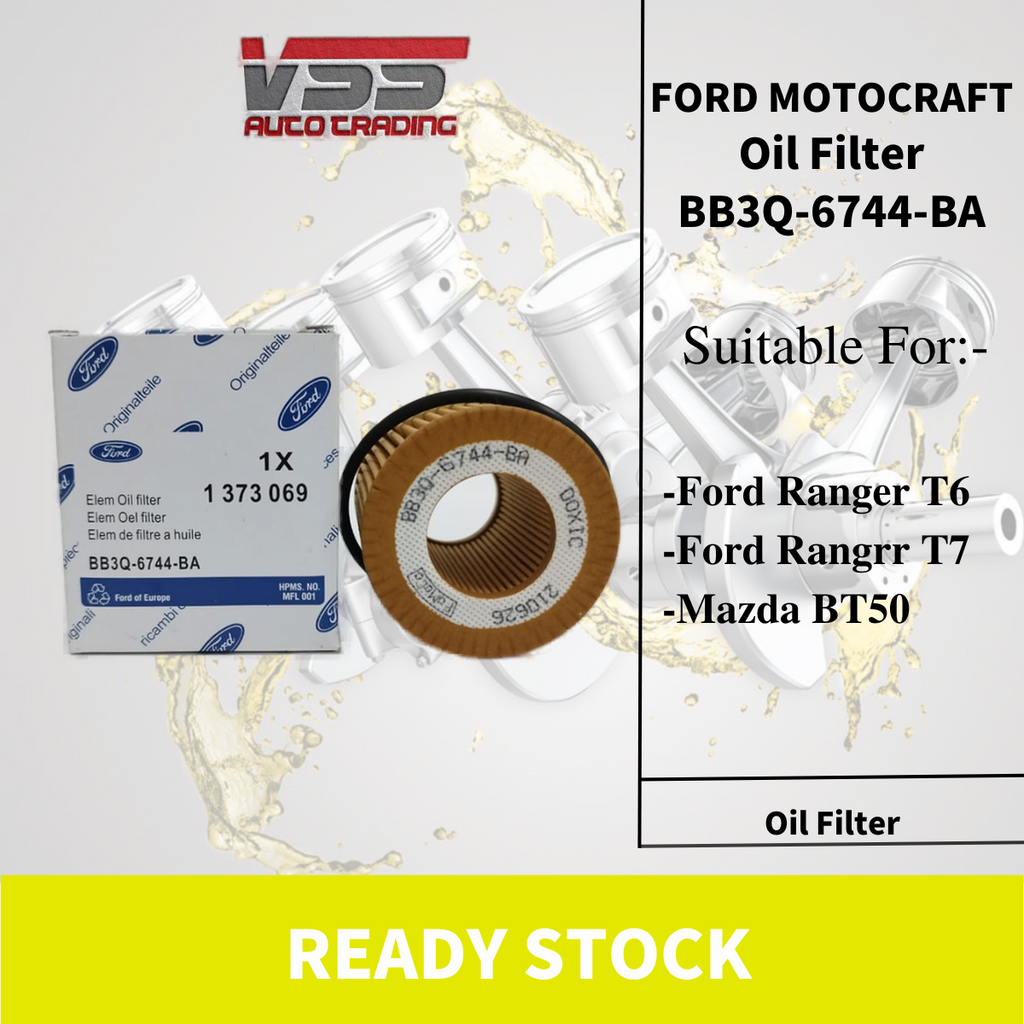 ORIGINAL OIL FILTER FORD RANGER T6 2.2 / 3.2 / MAZDA BT-50 (BB3Q-6744-BA) | Shopee Malaysia