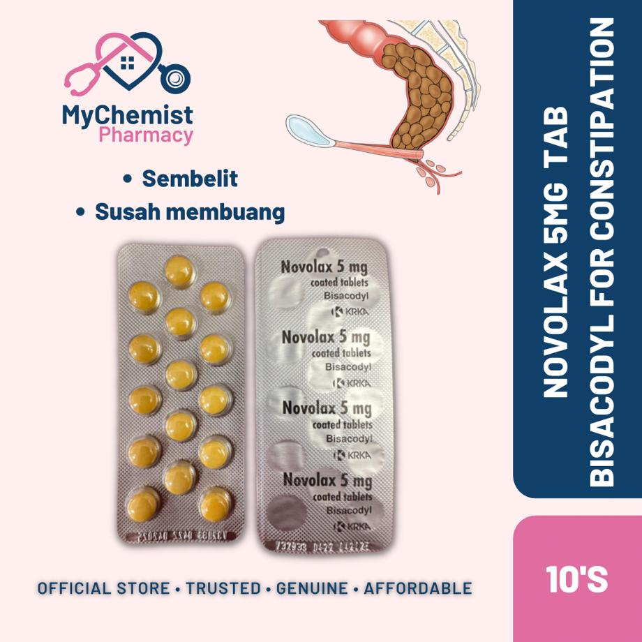 Novolax Laxative 5mg 10's - Relieve Constipation | Shopee Malaysia