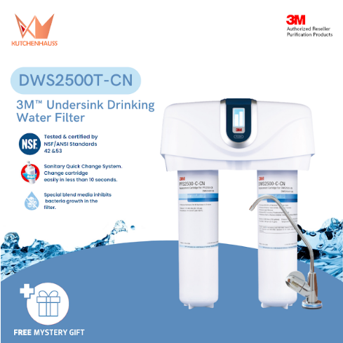 3M Undersink Drinking Water Filter System DWS2500T-CN | Shopee Malaysia