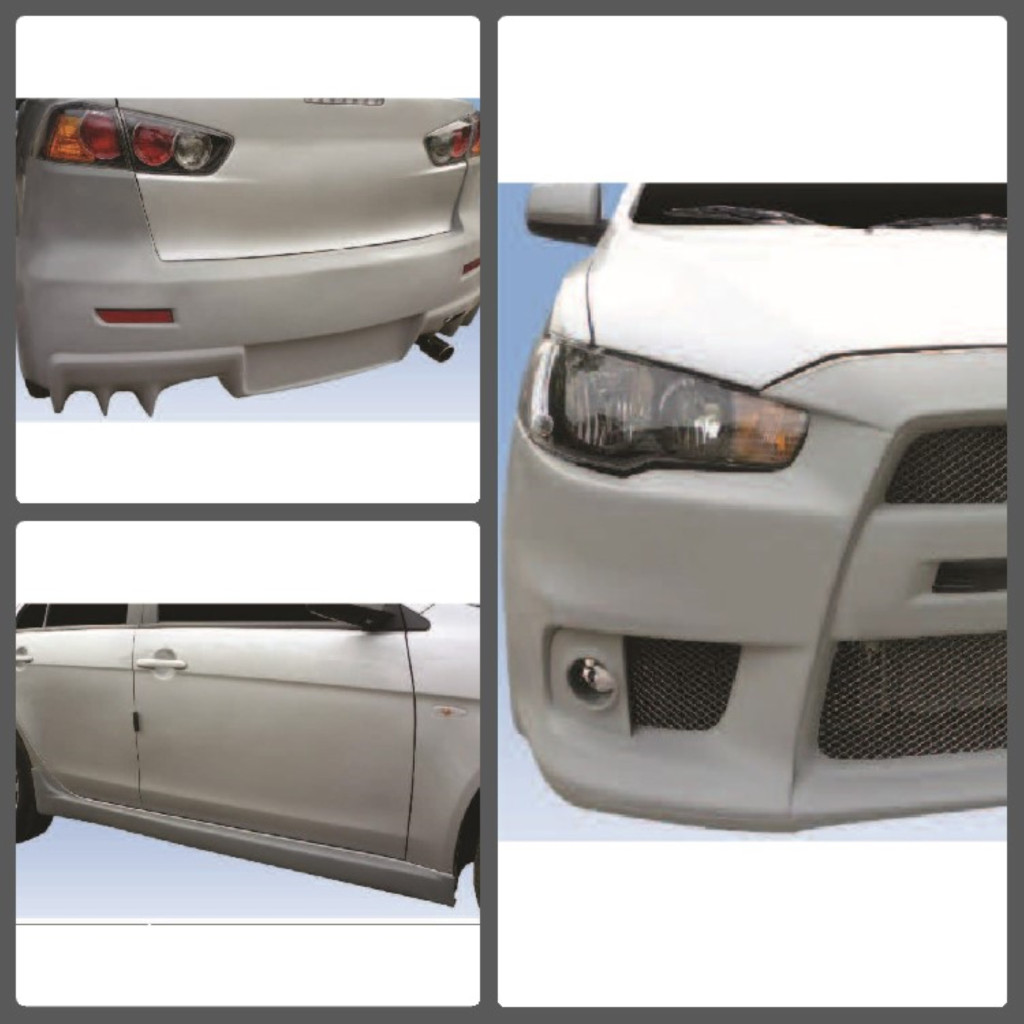 Proton Inspira 1st Generation Evo X 10 Skirting Body Kit Fiber Ready ...