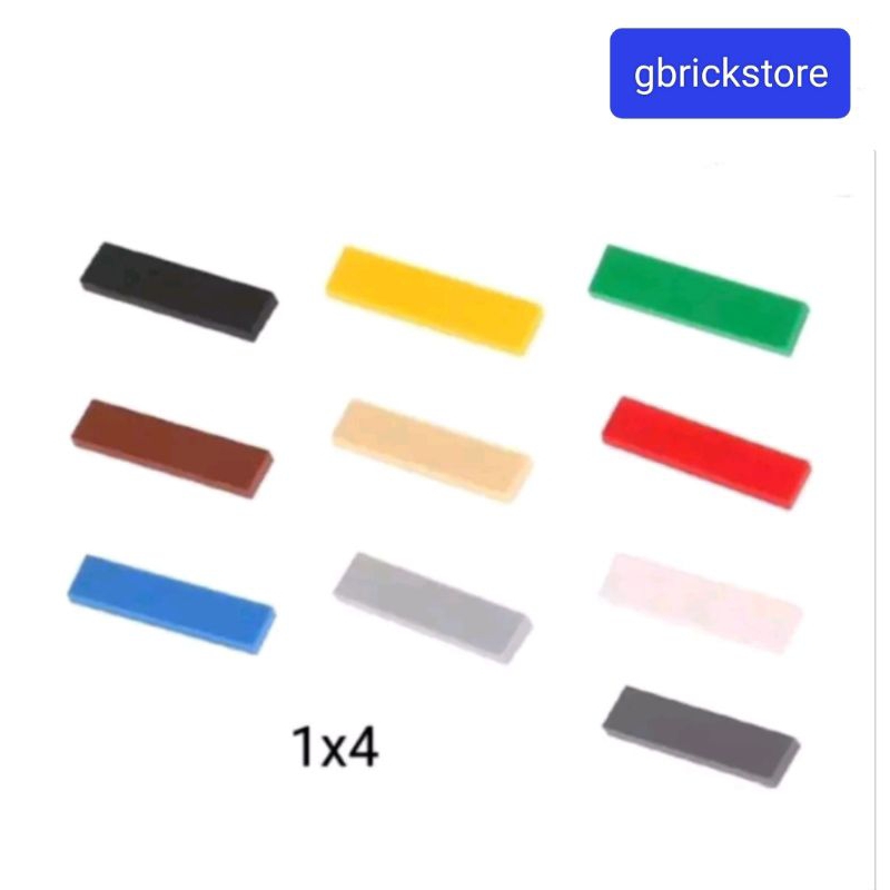 Building blocks 2431【10/20/50pcs】1x4 tile (compatible L brand) | Shopee ...
