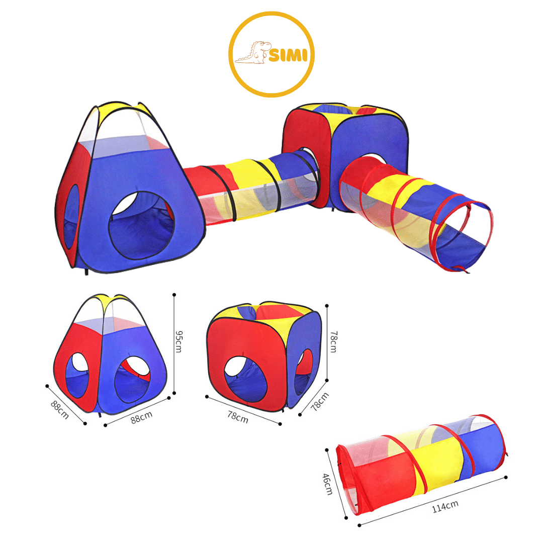 SIMI Children Pop-up Play Tent Playhouse Tunnel Ball Pits Pool Playground Indoor Outdoor ...