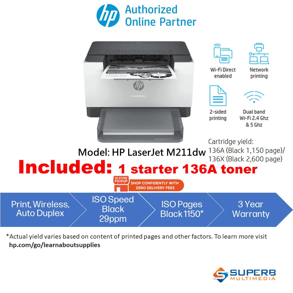 HP LaserJet M211dw Printer | Shopee Malaysia