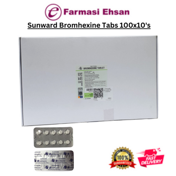 Sunward Bromhexine Tablet | Ubat Batuk Berkahak 100x10's | Shopee Malaysia