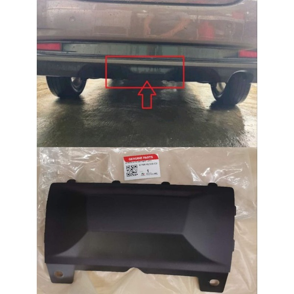 ORIGINAL PERODUA BEZZA 2017 REAR BUMPER TOWING COVER (52166-BZ230 ...