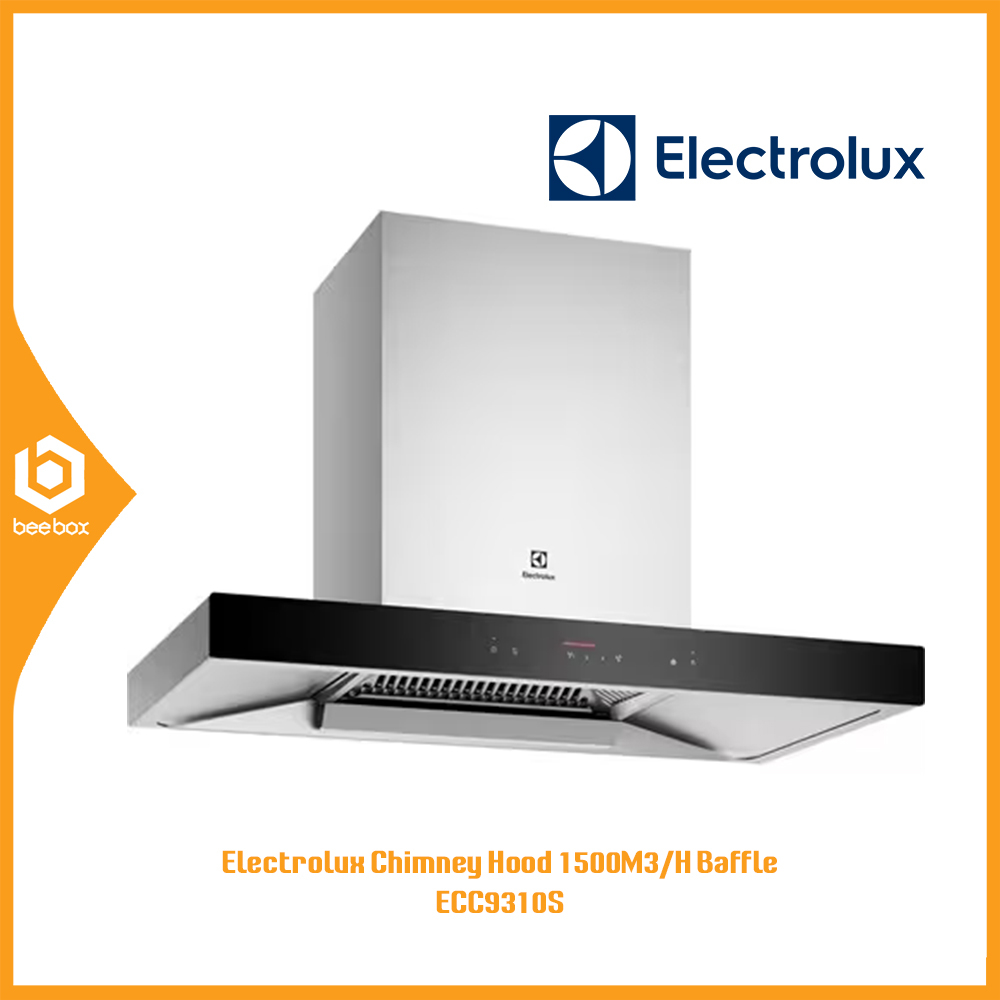 Electrolux 90cm UltimateTaste -Baffle- 500 chimney extractor hood ...