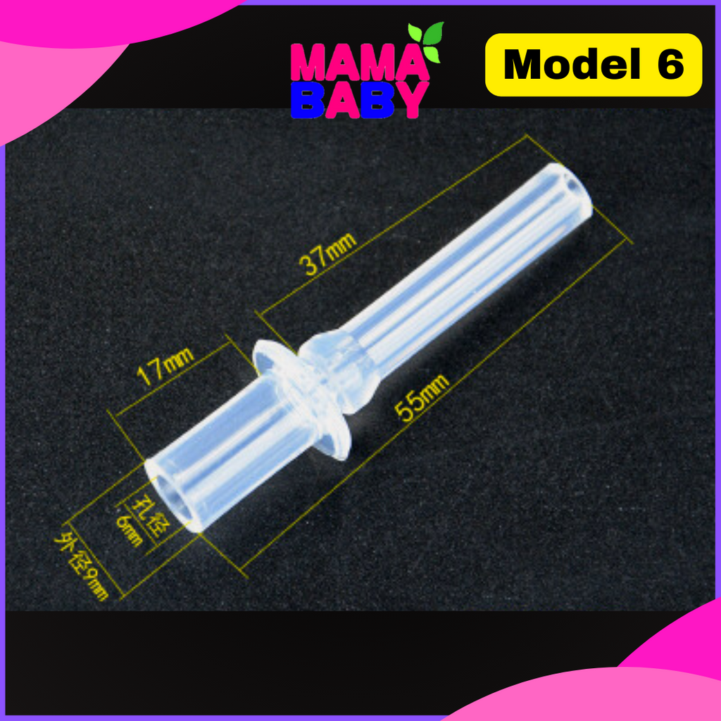 Mamababy Puting Straw Nipple Bottle Replacement Straw Baby Bottle Straw ...