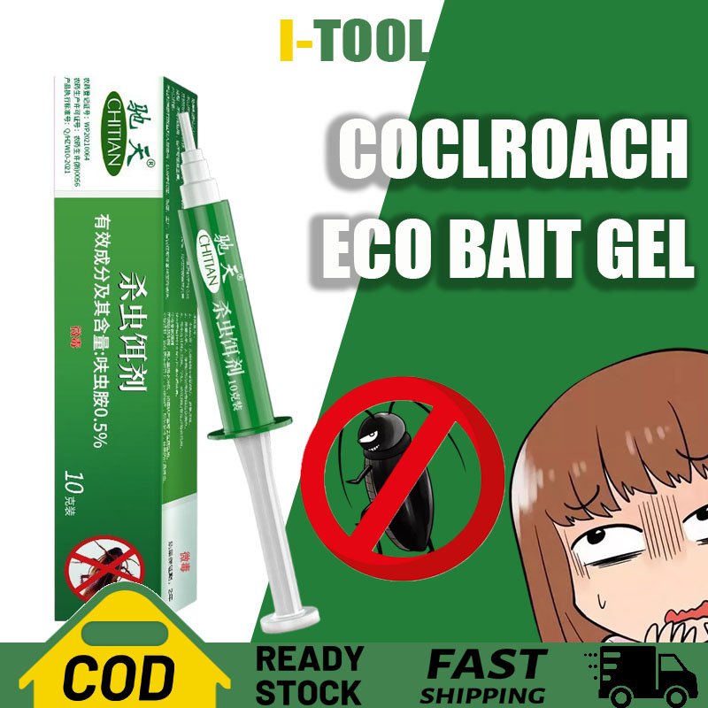 ITOOL Wipeout Cockroach Bait Gel Pest Control In a Box Eco Cockroach ...