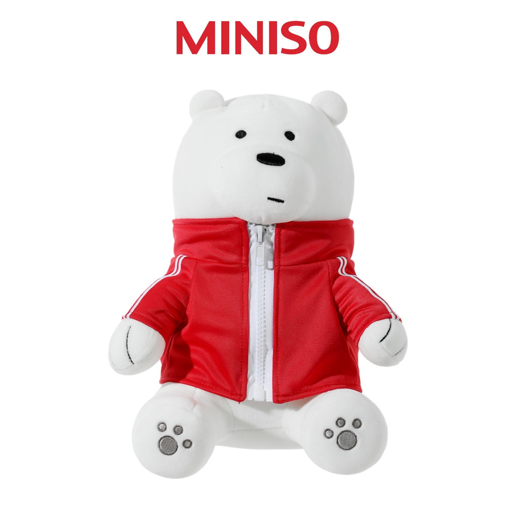MINISO We Bare Bear Collection Sportswear Plush Toy ( Ice-bear ...