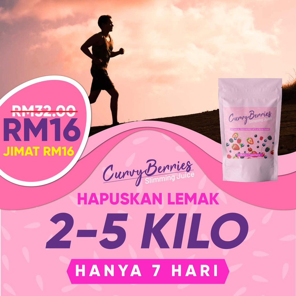 Jus Kurus CurvyBerries - Kurus Badan, Lengan, Peha, Perut Buncit Ready ...