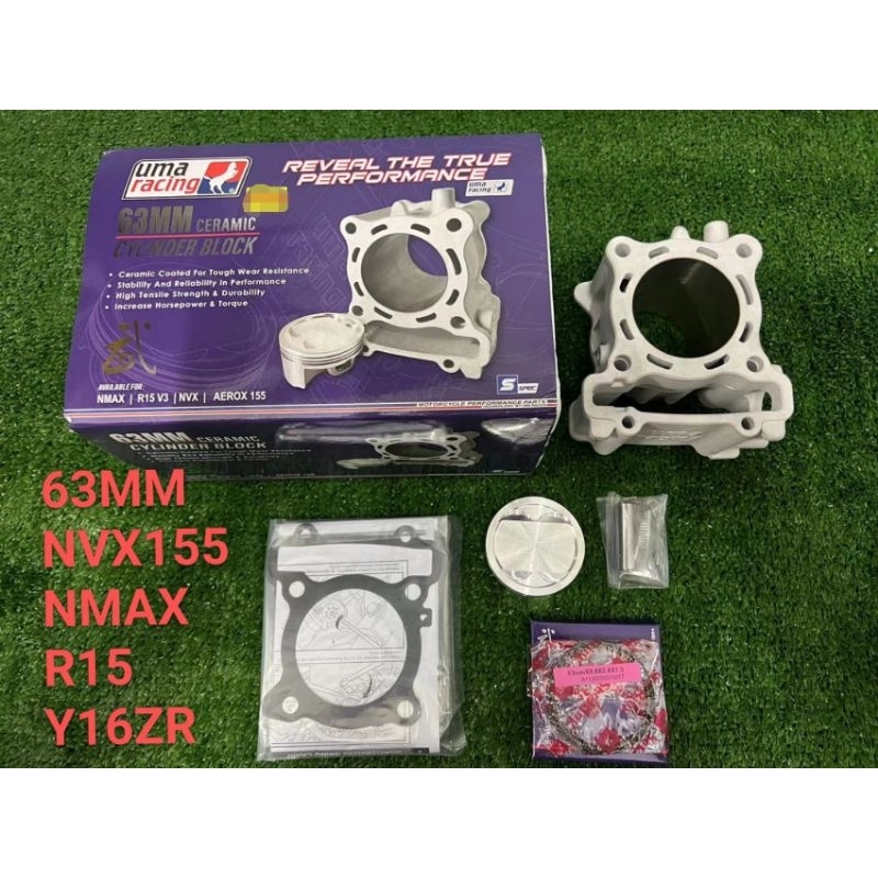UMA RACING BLOCK 63MM NVX155/NMAX/R15/MT15/Y16zr - 100% UMA RACING ...