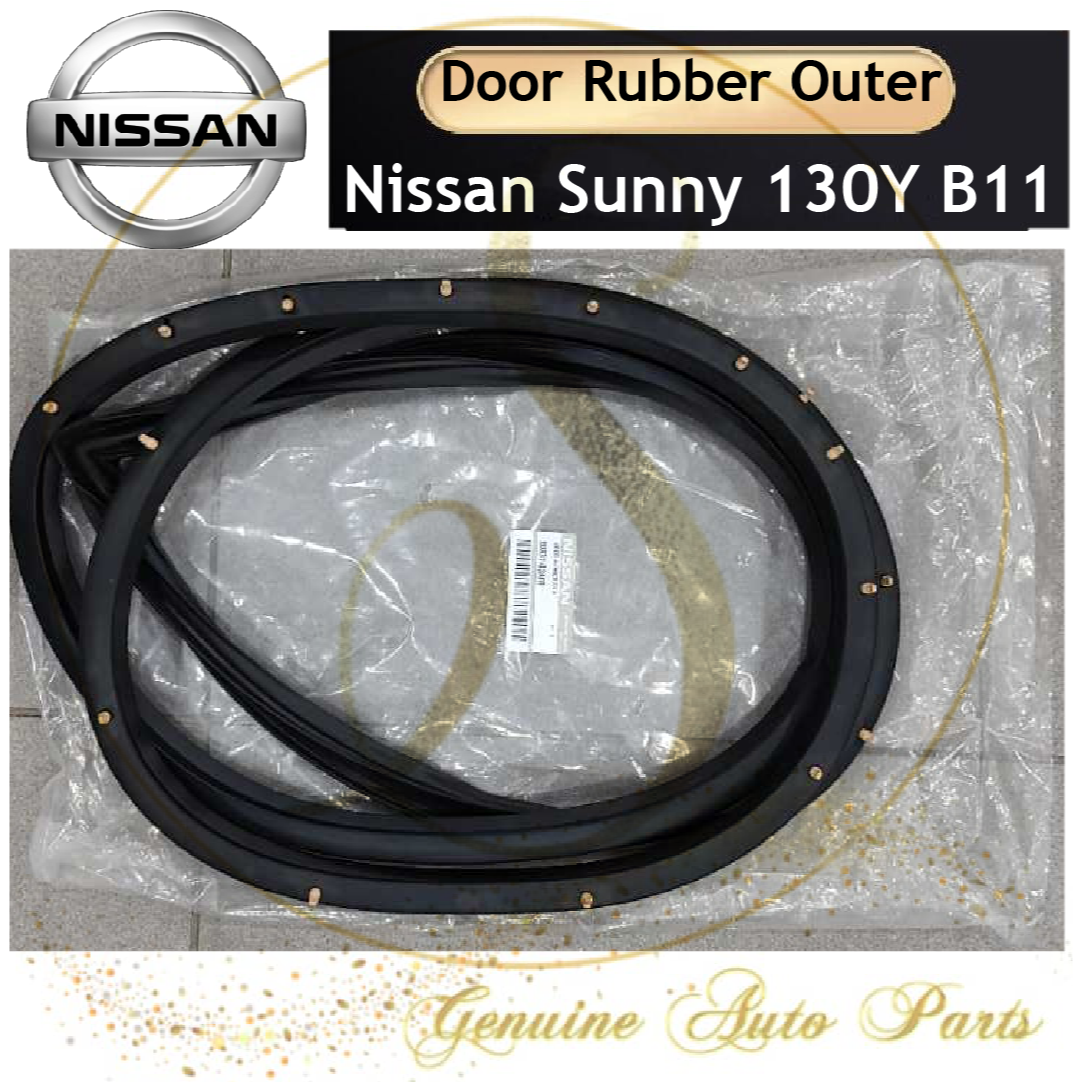 (100% ORIGINAL) NISSAN SUNNY 130Y B11 PINTU GETAH LUAR DOOR RUBBER OUTER WEATHERSTRIP 82830 ...
